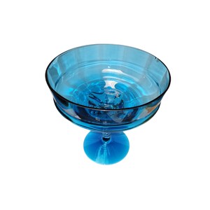 1960s Blue Glass Compote - Etsy