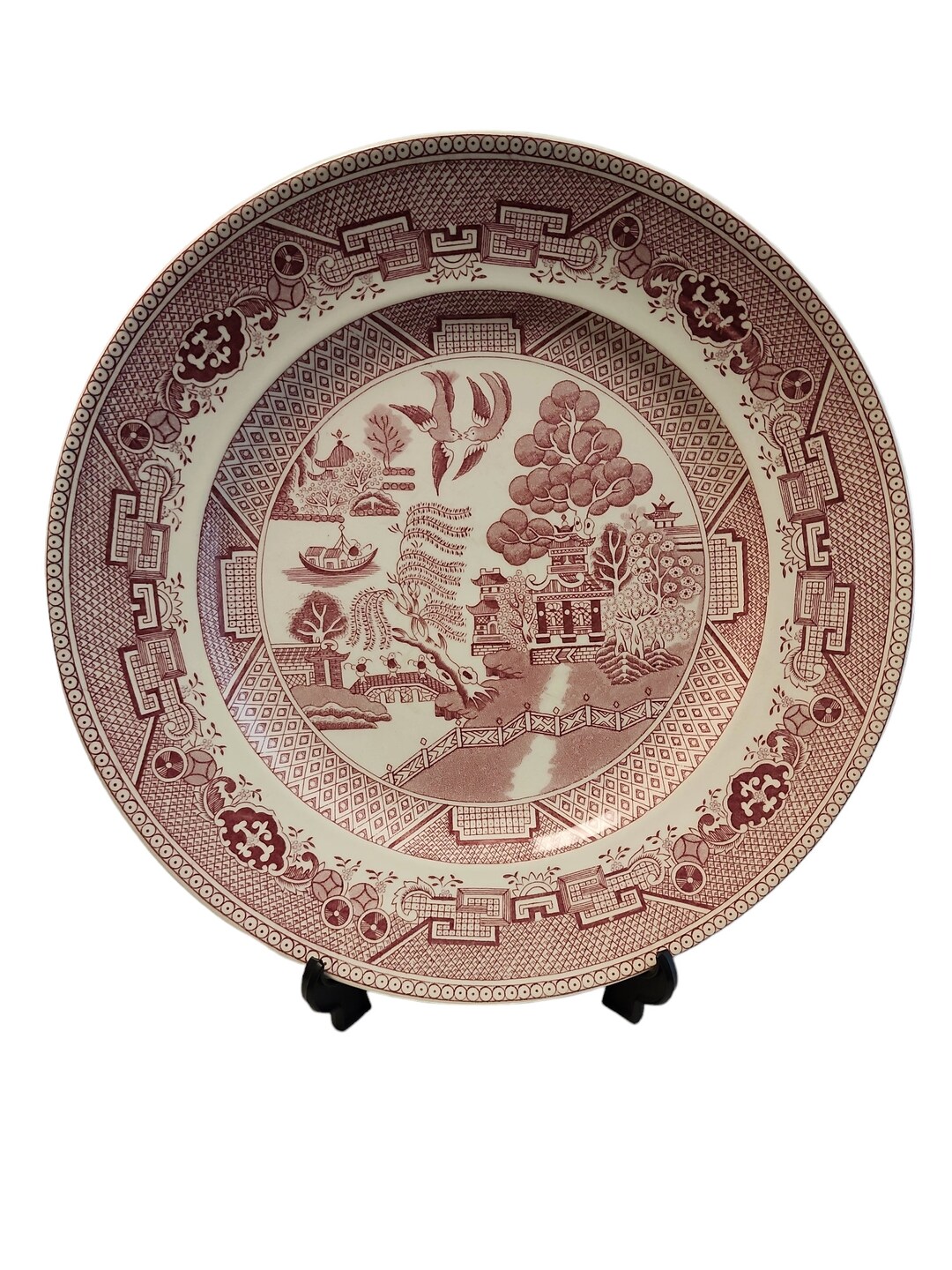 1950s Fenton Victoria Porcelain Pink Willow Dish - Etsy