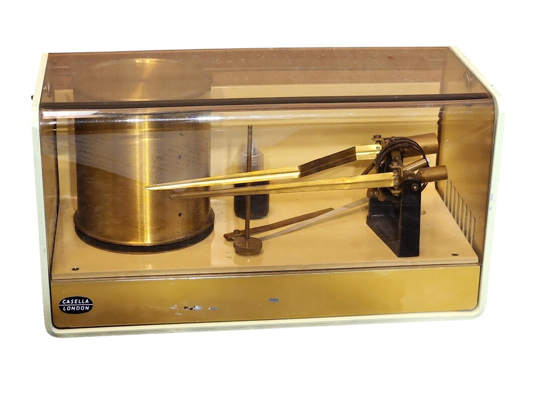 Mid Century Casella London Barograph - Etsy