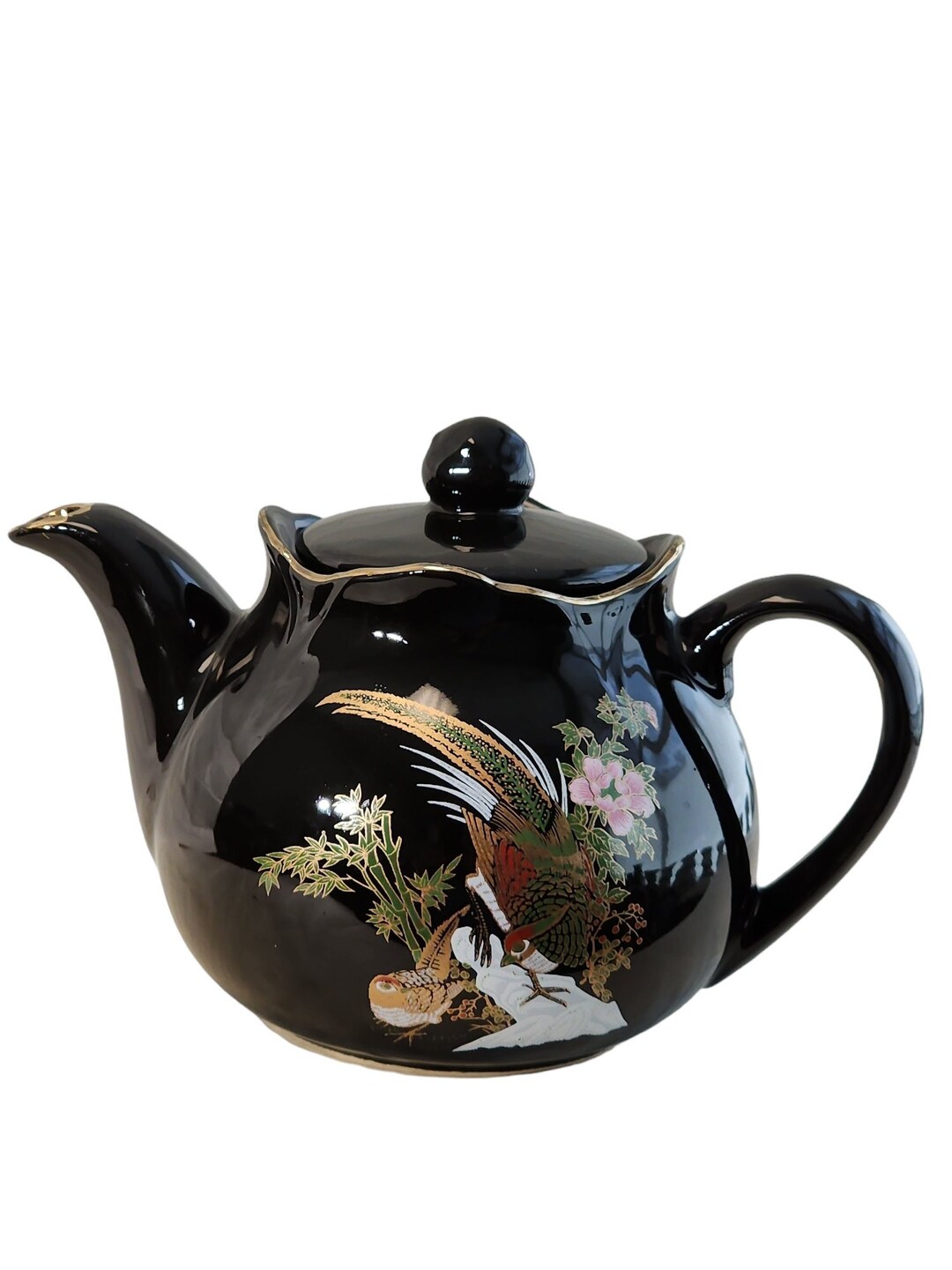 Mid Century Japanese Asahi Glaze Pheasant Teapot - Etsy