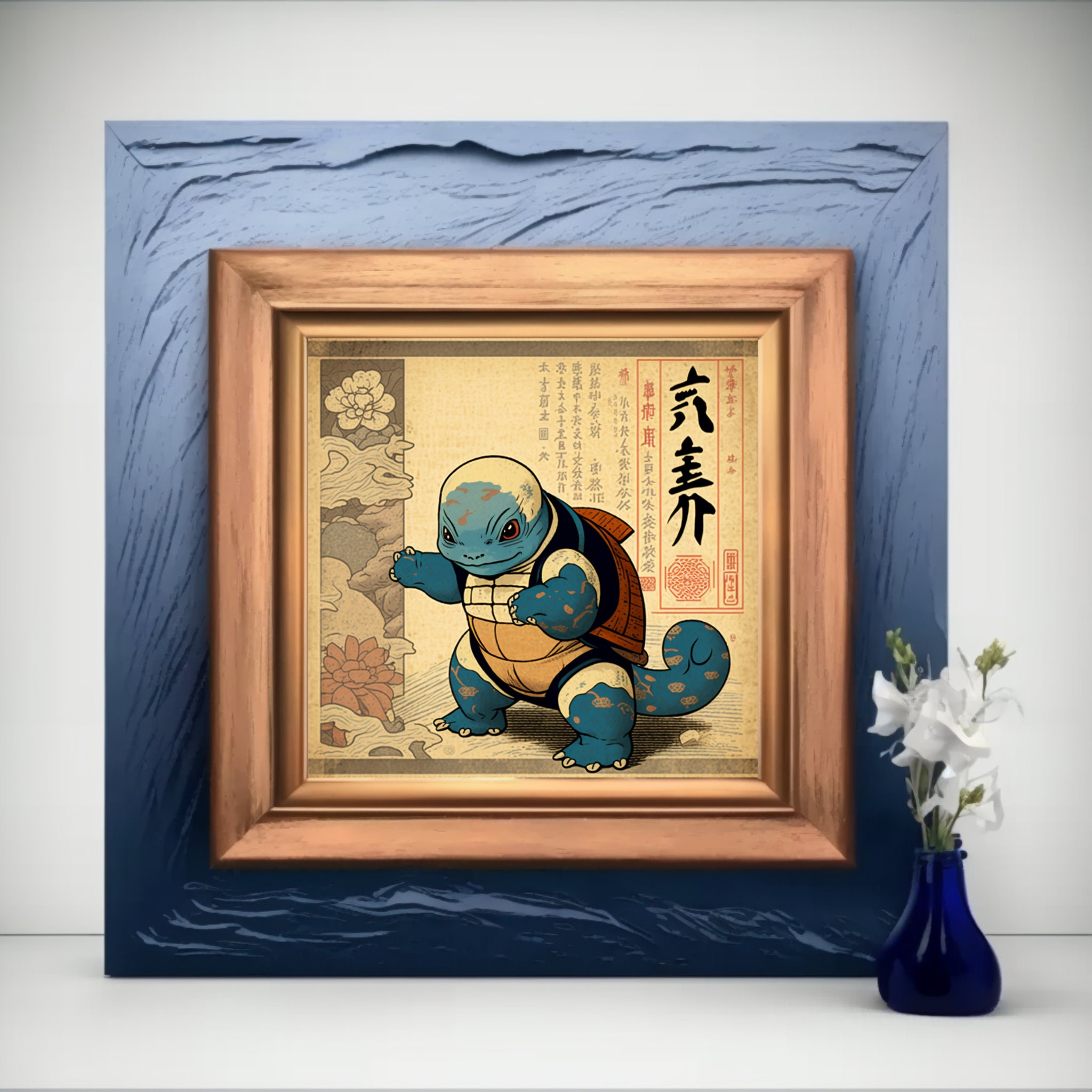 Pokemon Prints Set of 12 Ukiyo-e Style Pikachu Charmander Bulbasaur ...