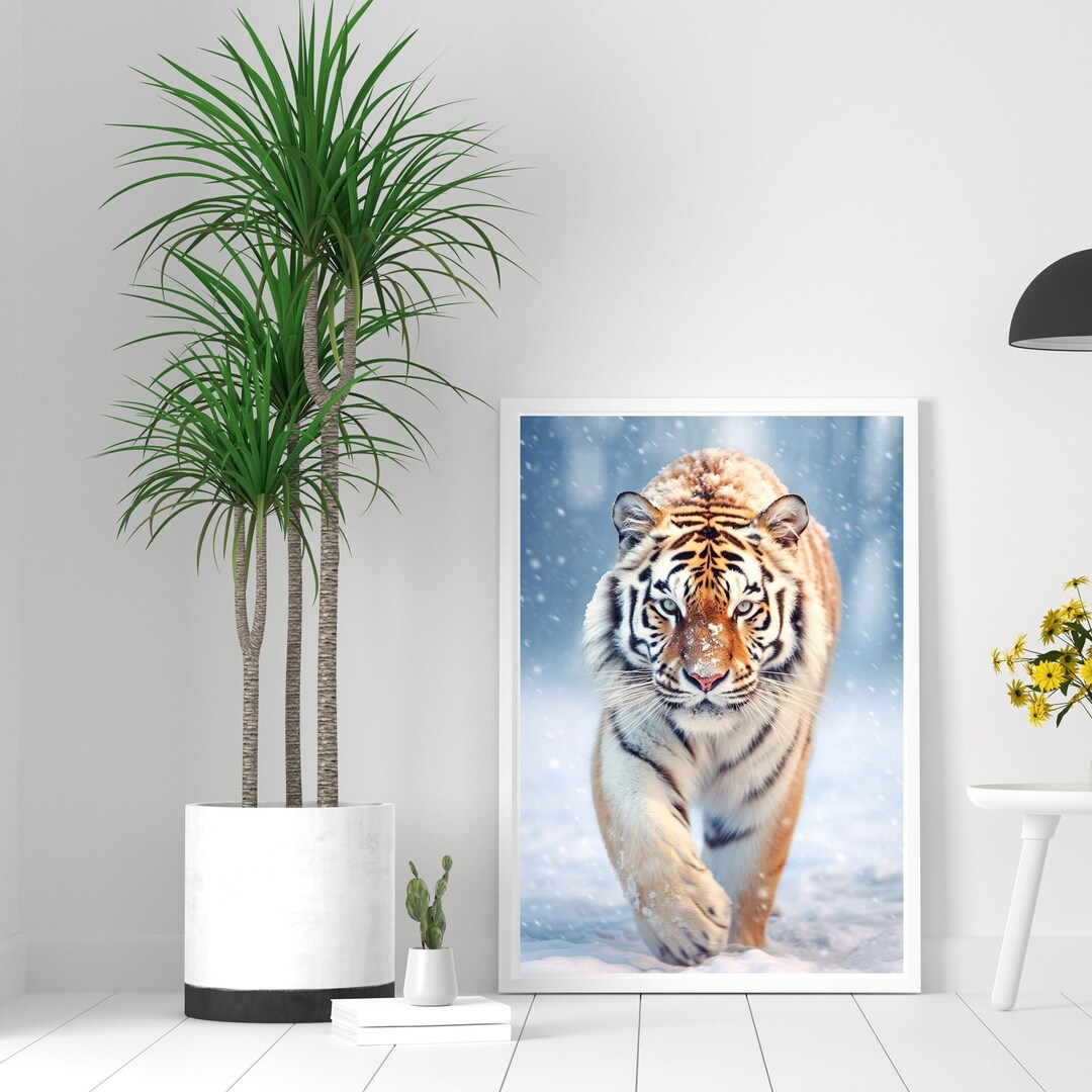 Tiger Print Set of 4 Different Tigers, Animal Art, Animal Photography ...