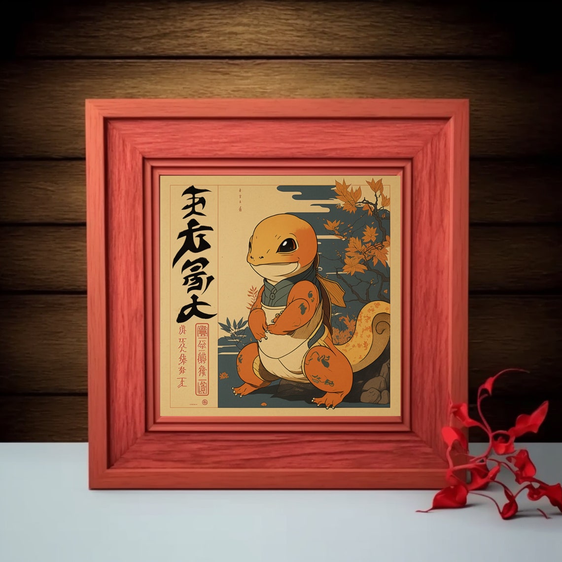 Pokemon Prints Set of 12 Ukiyo-e Style Pikachu Charmander Bulbasaur ...