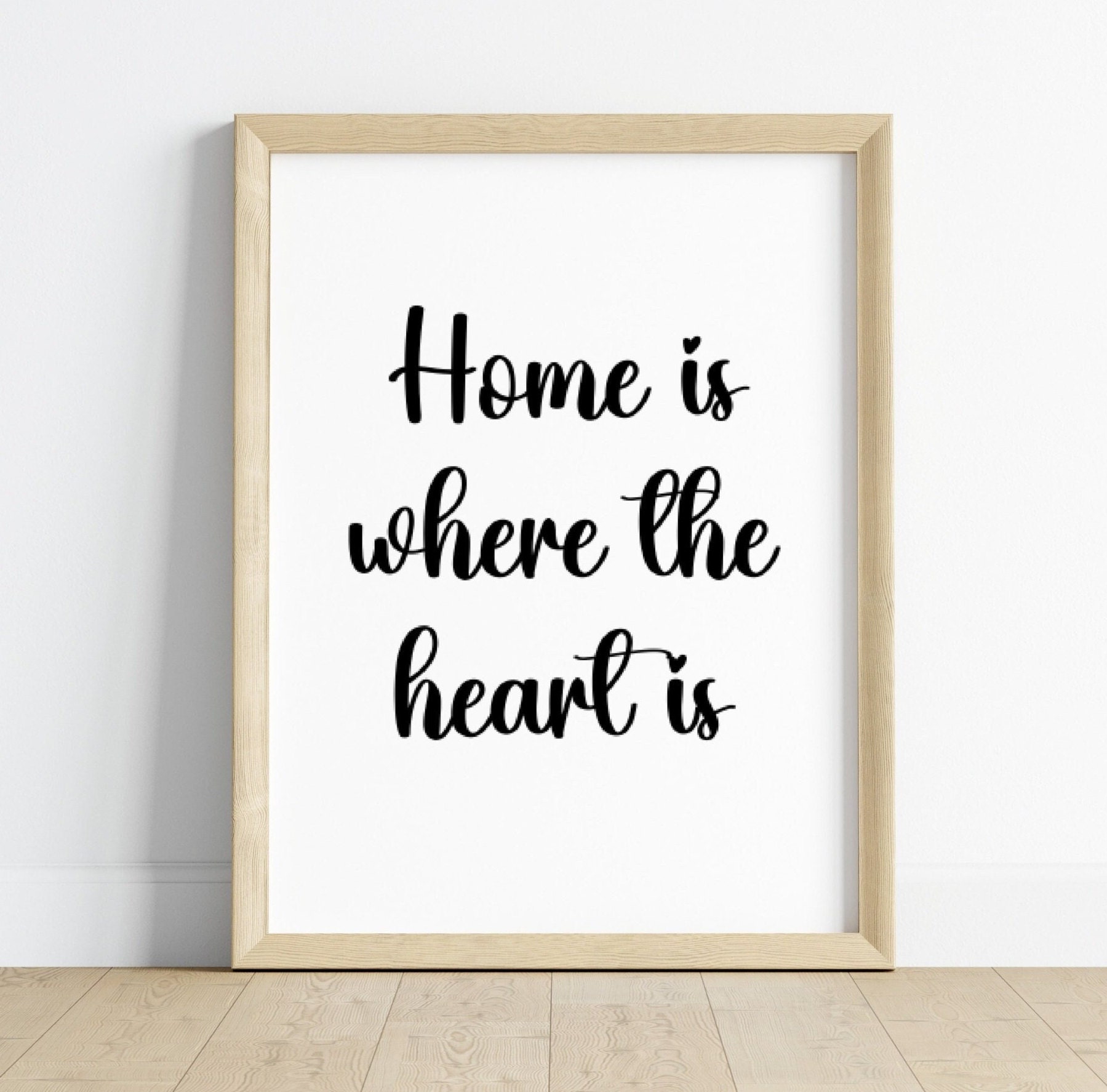 Home is Where the Heart is Printable Art, New Home Gift, Last Minute ...