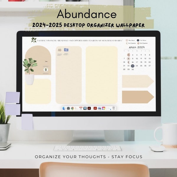 Desktop Organizer Wallpaper - Etsy