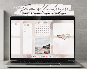 Four Seasons 2025 Desktop Organizer Wallpaper Folder Icon Set Mac PC ...