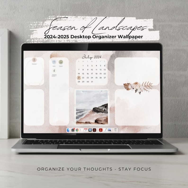 Seasons 2025 Desktop Organizer Wallpaper Folder Icon Set Mac PC Desktop ...