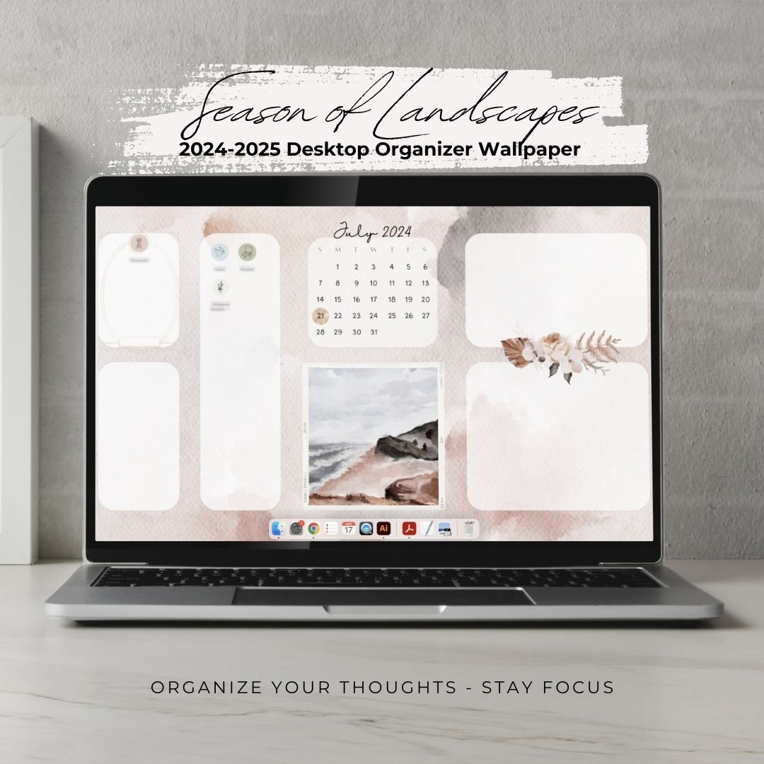 Seasons 2024-2025 Desktop Organizer Wallpaper Folder Icon Set Mac PC ...