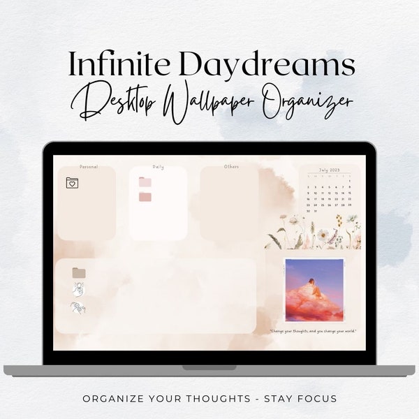 Desktop Organizer Wallpaper - Etsy