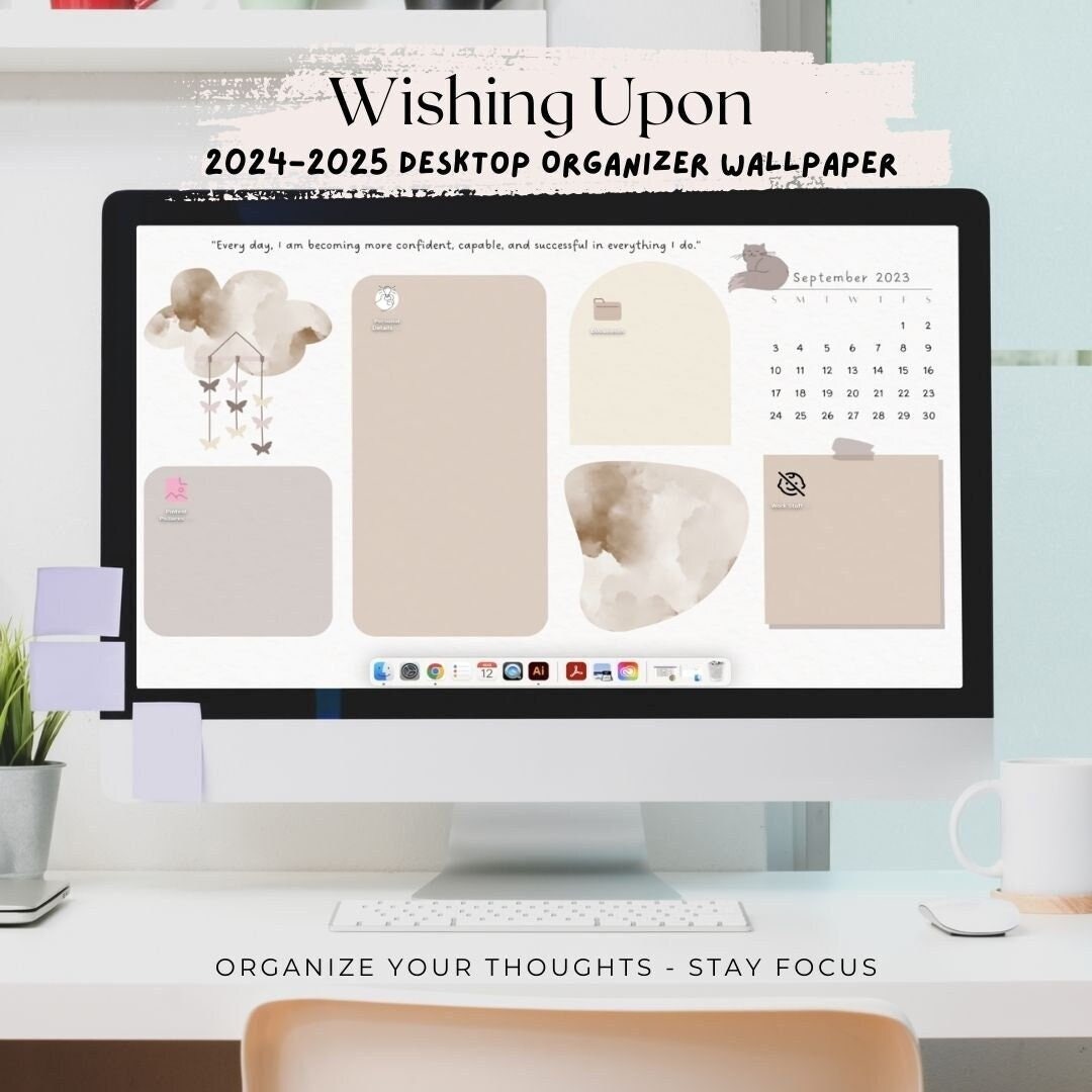 Wishing Upon 2024-2025 Desktop Organizer Wallpaper Folder Icon Set Mac ...