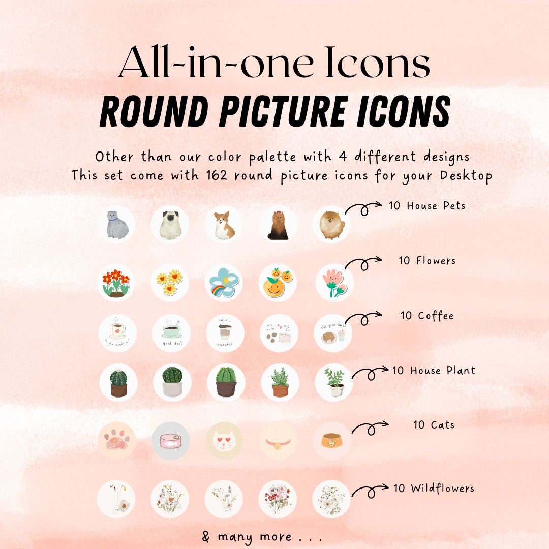 1000 Mac Desktop Folder Icon Pack Bundle Desktop Icons Desktop ...