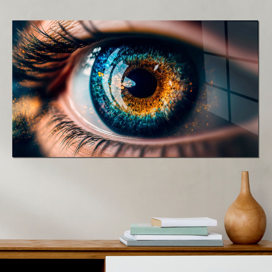 UV Plexi Print, Eye Desing Wall Art, Gift for Valentines, Easy Hanging ...