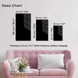 Plexi Print, Woman Silhouette Desing Wall Art, Black and White UV Print ...