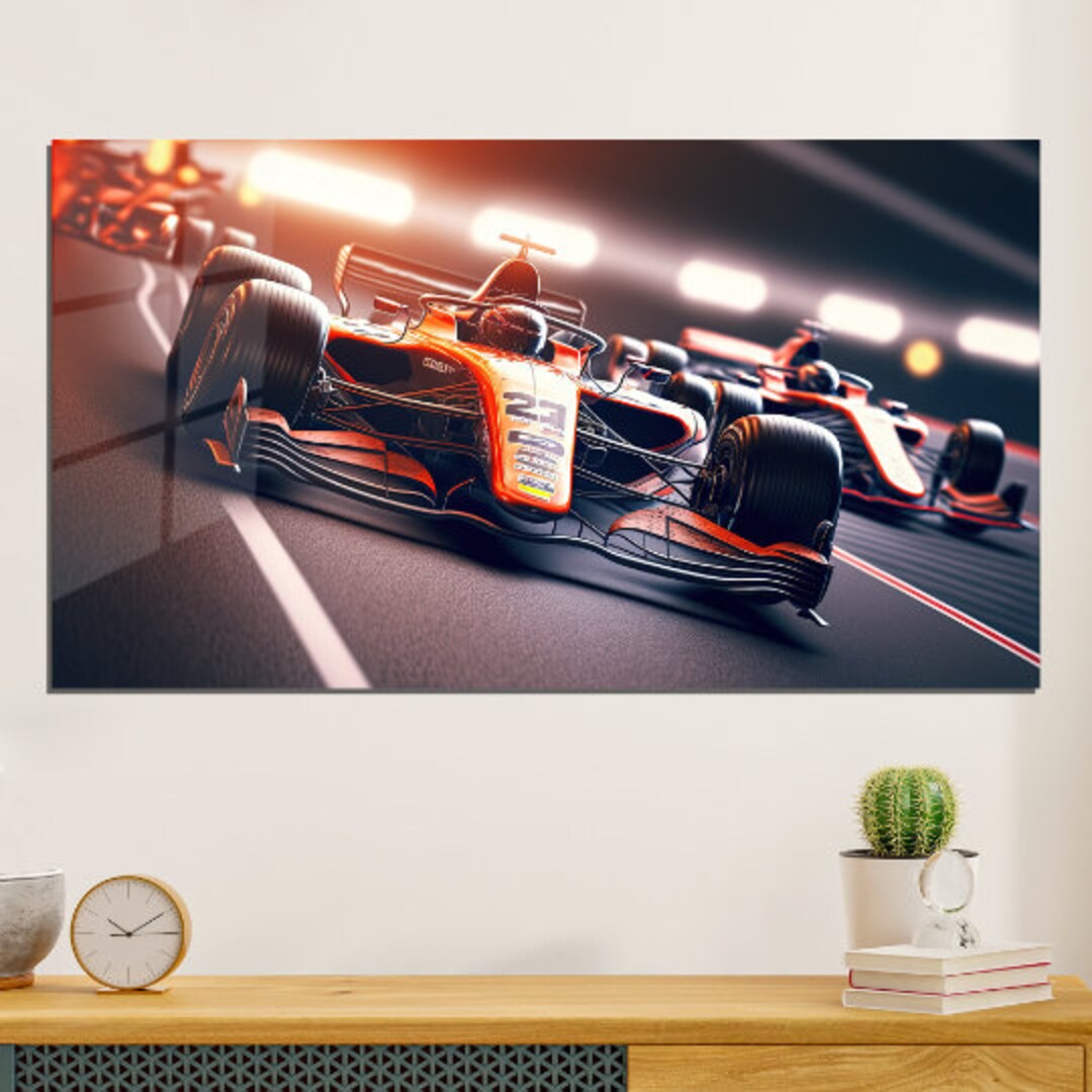 Rally Wall Decor, Racing Cars Wall Art, Easy Hanging UV Print, Spor Car ...