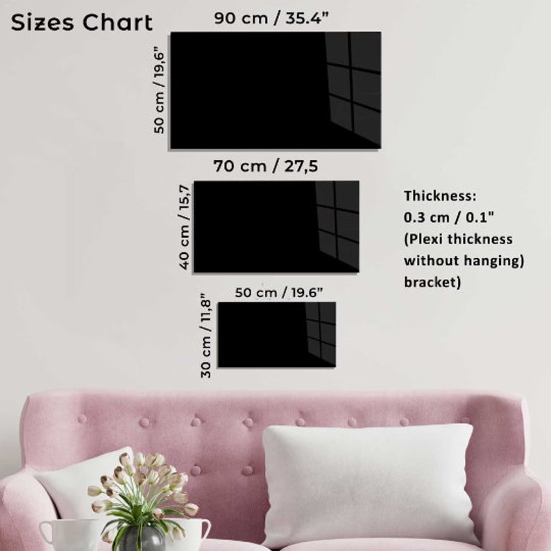 UV Plexi Print, Angel Wings Wall Art, Easy Hanging Printing, Colorful ...