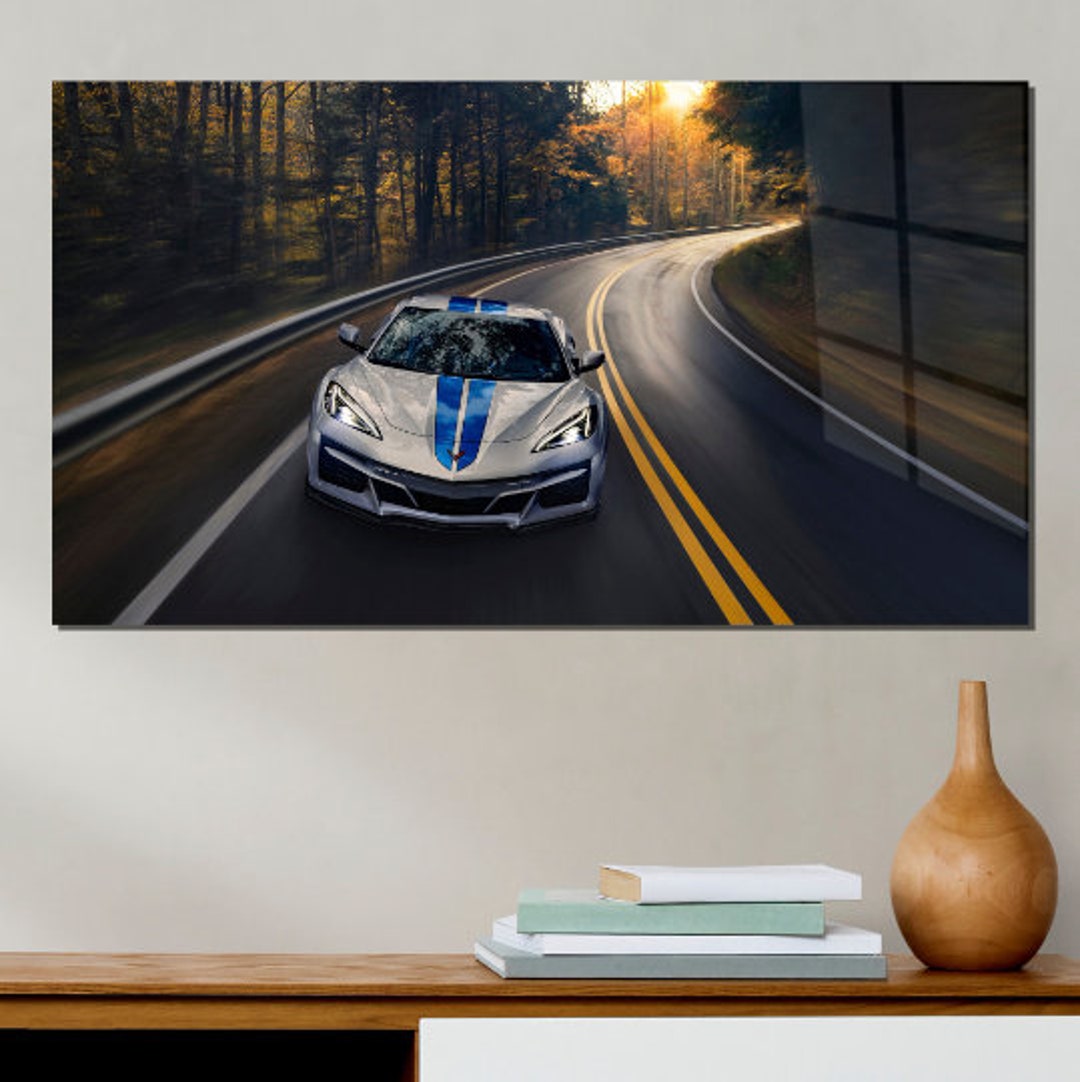 Forest Road Wall Decor, Car Driving Desing Wall Art, Gift for Valentine ...