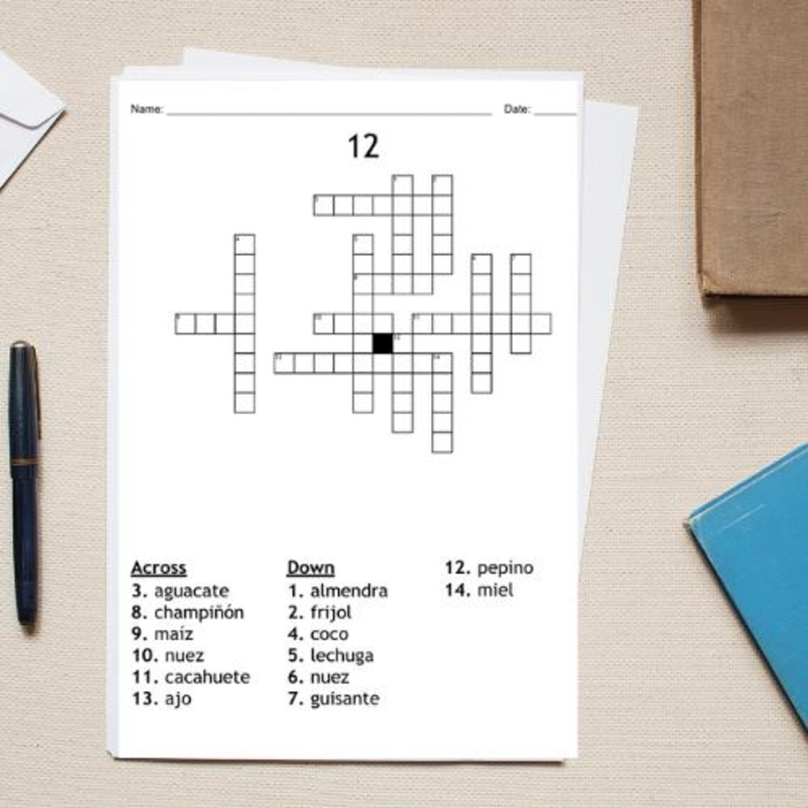 Spanish to German Puzzle Book: Crosswords, Word Search, Sudoku ...