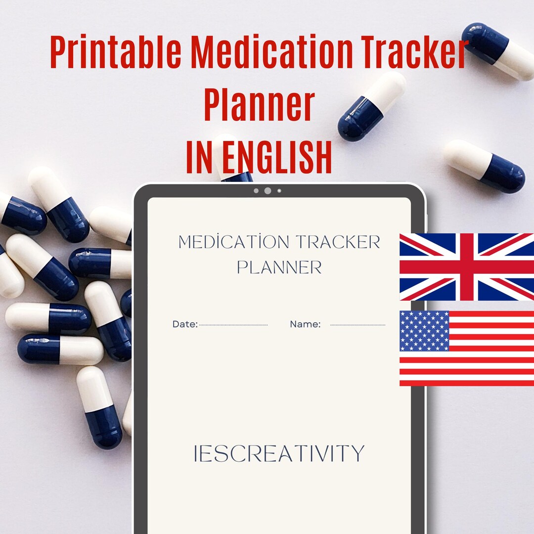 Printable Medication Tracker Planner | Medicine Log | Daily Pill ...