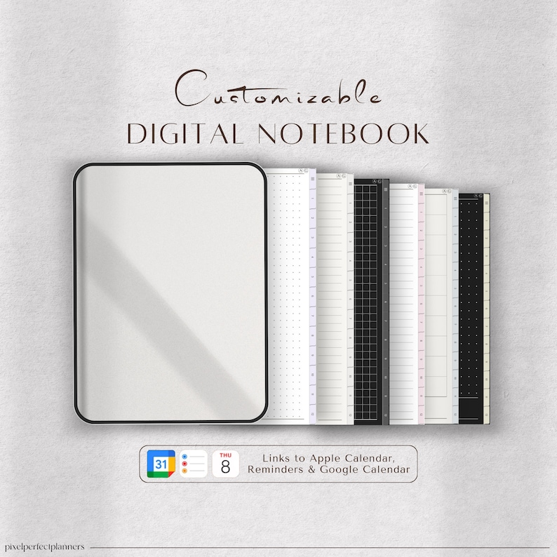 Customizable Digital Notebook: Goodnotes, Notability, iPad (PDF) - Etsy
