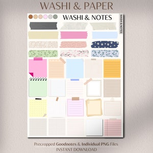 Neutral Goodnotes Digital Stickers, for Everyday Use, Aesthetic ...