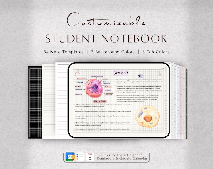 Digital Note Paper Templates, Printable Lined Paper, Digital Notepad ...