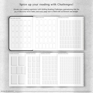 Digital Reading Journal | Reading Log | Book Tracker, Reading List ...