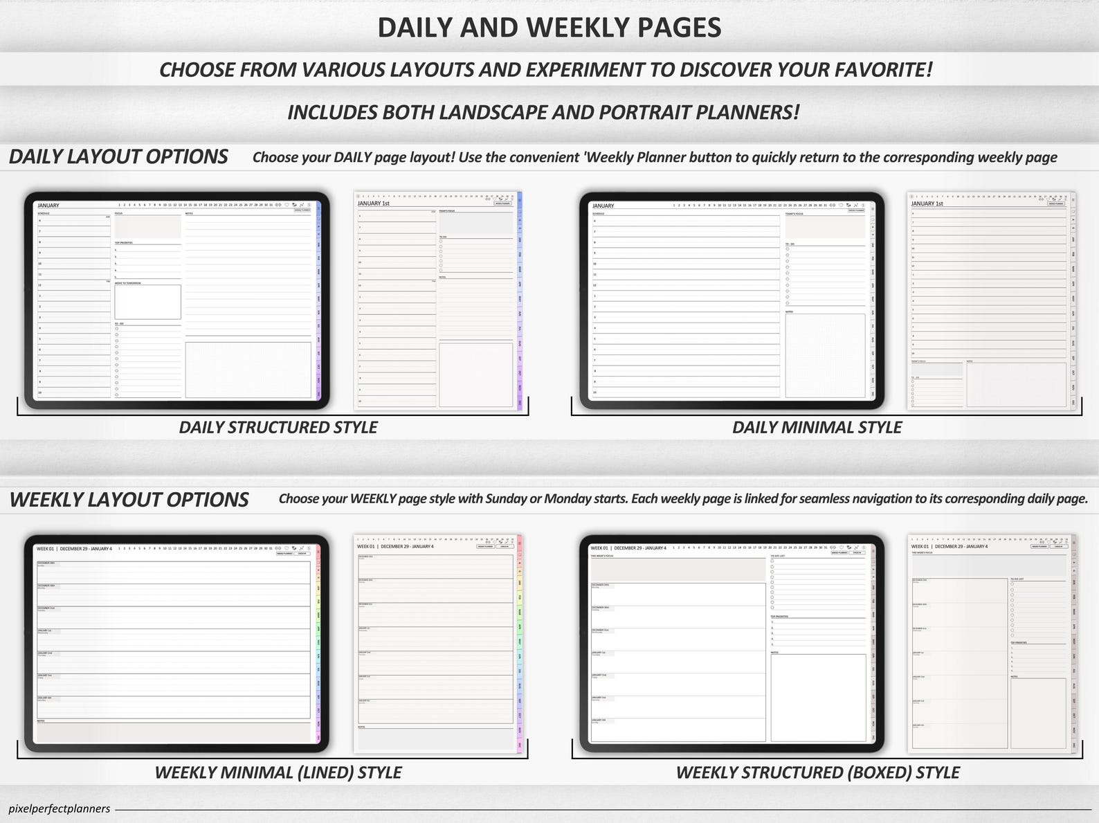 2025 Digital Planner, Dated Digital Planner, Digital Journal, Goodnotes ...