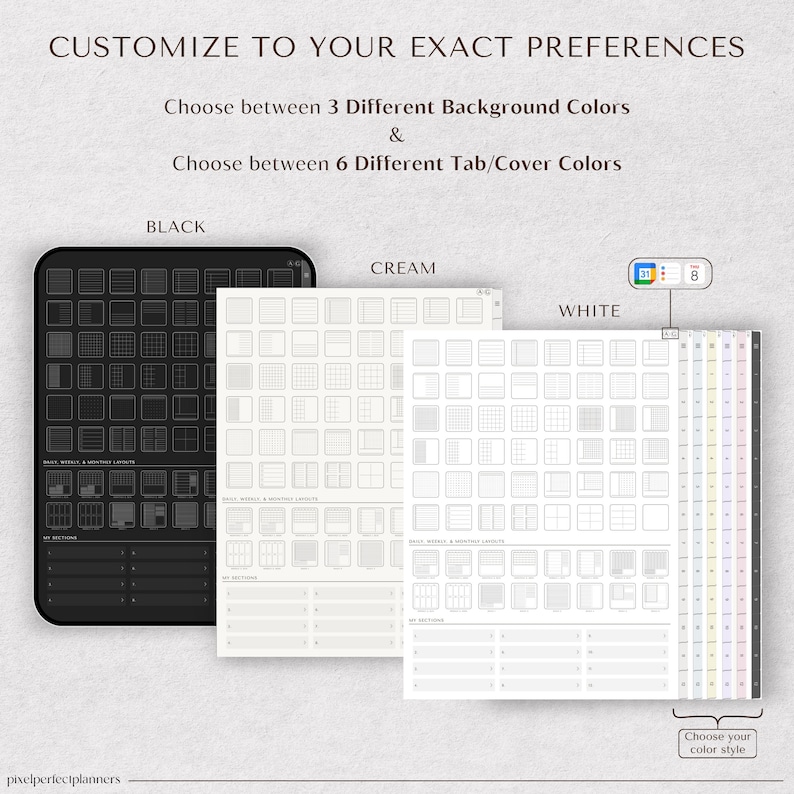 Customizable Digital Notebook: Goodnotes, Notability, iPad (PDF) - Etsy