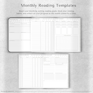 Digital Reading Journal | Reading Log | Book Tracker, Reading List ...