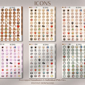 Neutral Goodnotes Digital Stickers, for Everyday Use, Aesthetic ...