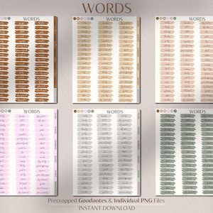 Neutral Goodnotes Digital Stickers, for Everyday Use, Aesthetic ...