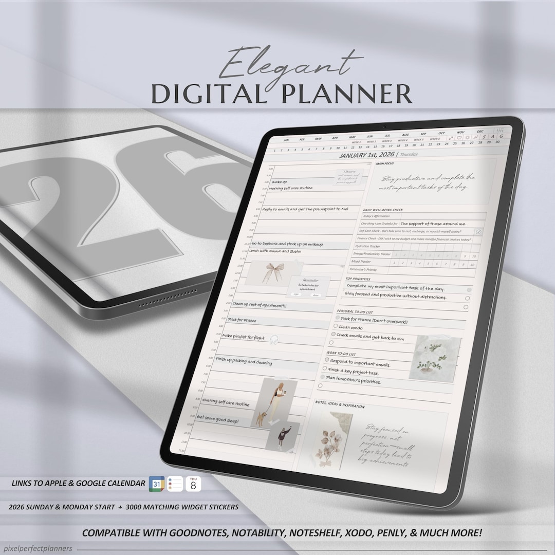2026 Digital Planner | DATED Goodnotes Digital Planner 2026 | Digital ...