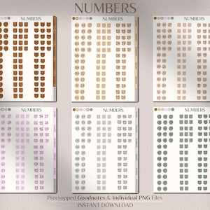 Neutral Goodnotes Digital Stickers, for Everyday Use, Aesthetic ...