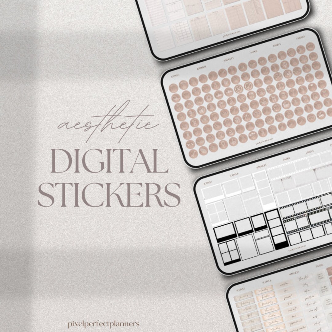 Digital Stickers | GOODNOTES STICKER BOOK, Digital Planner Stickers ...