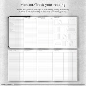 Digital Reading Journal | Reading Log | Book Tracker, Reading List ...