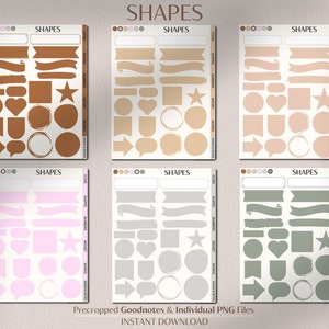 Neutral Goodnotes Digital Stickers, for Everyday Use, Aesthetic ...