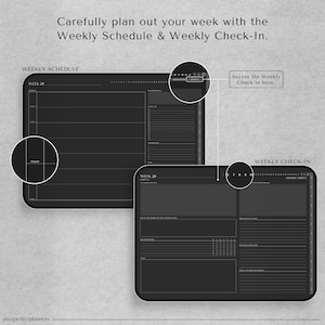 Monthly Planner Goodnotes Template Dark Mode Monthly Planner Page ...