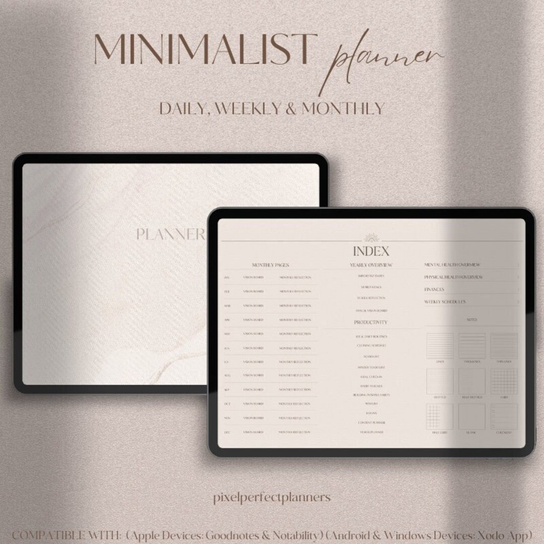 Digital Planner | Goodnotes Digital Planner | iPad Planner, UNDATED ...
