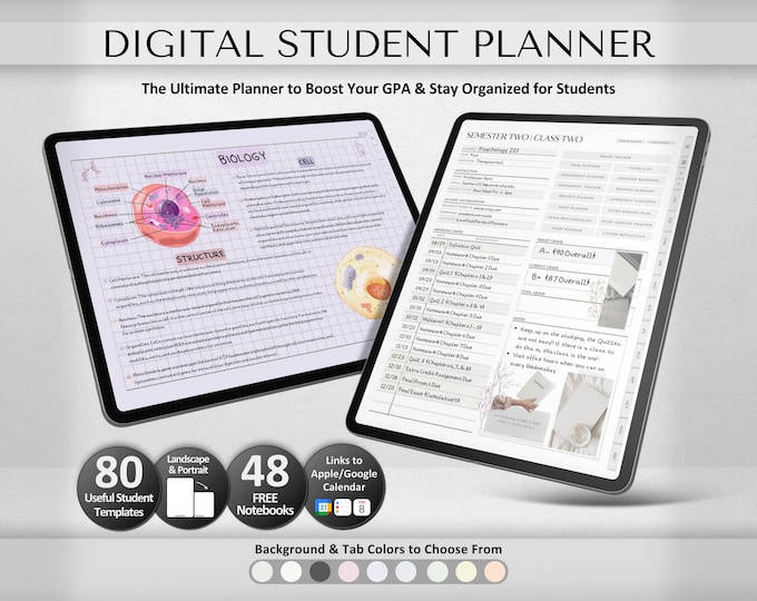Student Planner Academic Diary, Sustainable Study Planner, Back to ...