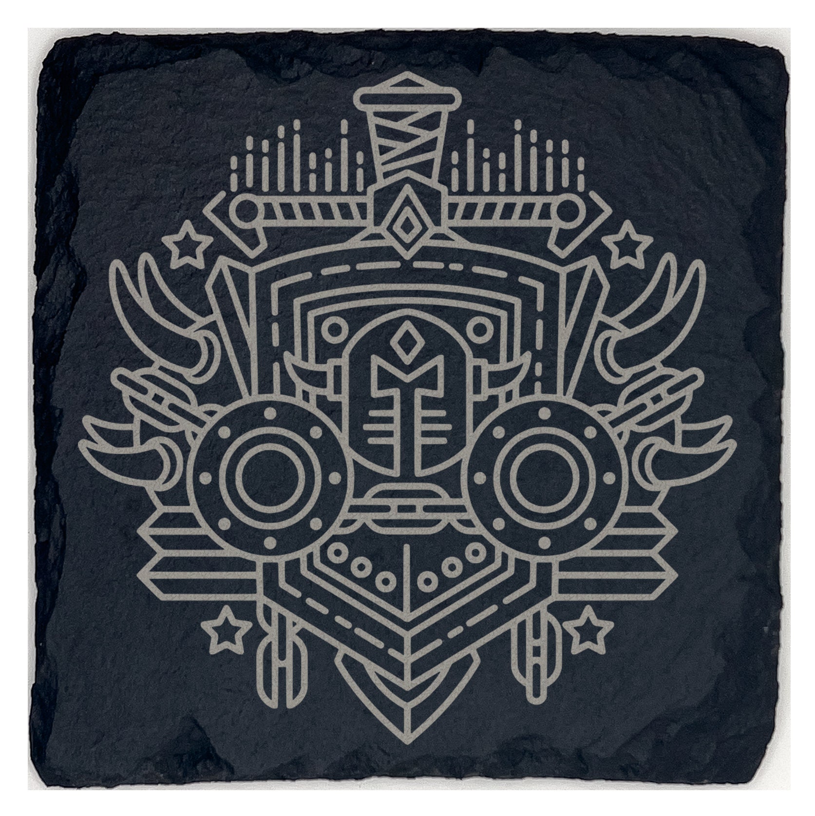 Wow Class Crests Slate Coasters - Epic Gaming Inspired Decor - Etsy