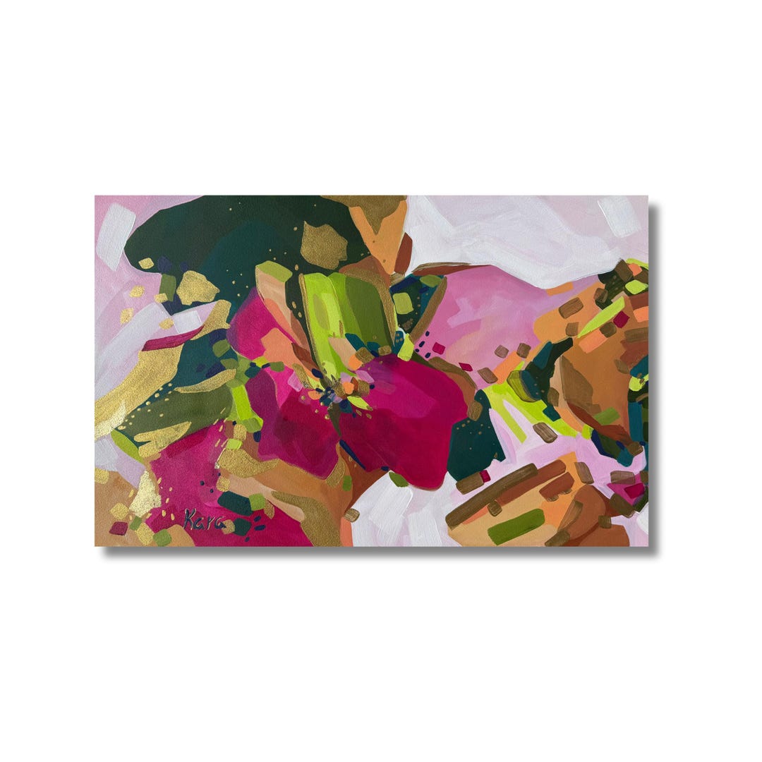 Abstract Floral Painting | Modern Expressionism With Floral Influences ...