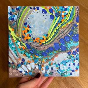Small Artwork Original Abstract Painting Handpainted Art 12x12 Framed ...