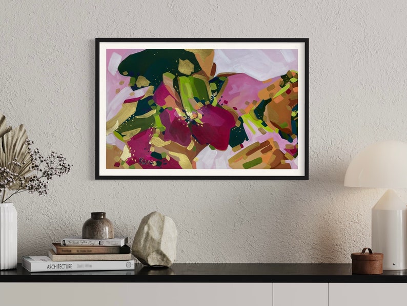 Original Abstract Art, Art on Paper, Hand Painted Abstract Painting ...