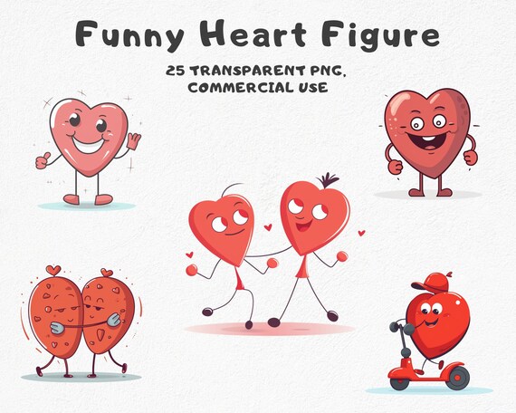 Crazy Heart Clipart With Transparent
