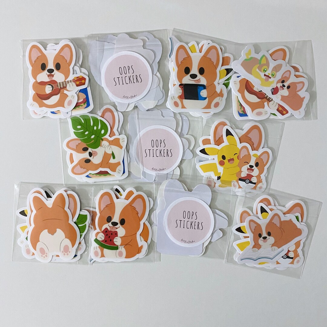 Oops Stickers Pack, Oops Bags, Discounted Stickers, Grab Bags, B-grade ...