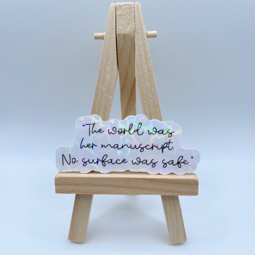 The World Was Her Manuscript Sticker | Verity Sticker | Colleen Hoover ...