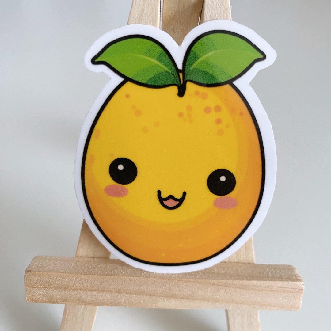 Cute Mango Fruit Vinyl Sticker Kawaii Mango Sticker - Etsy