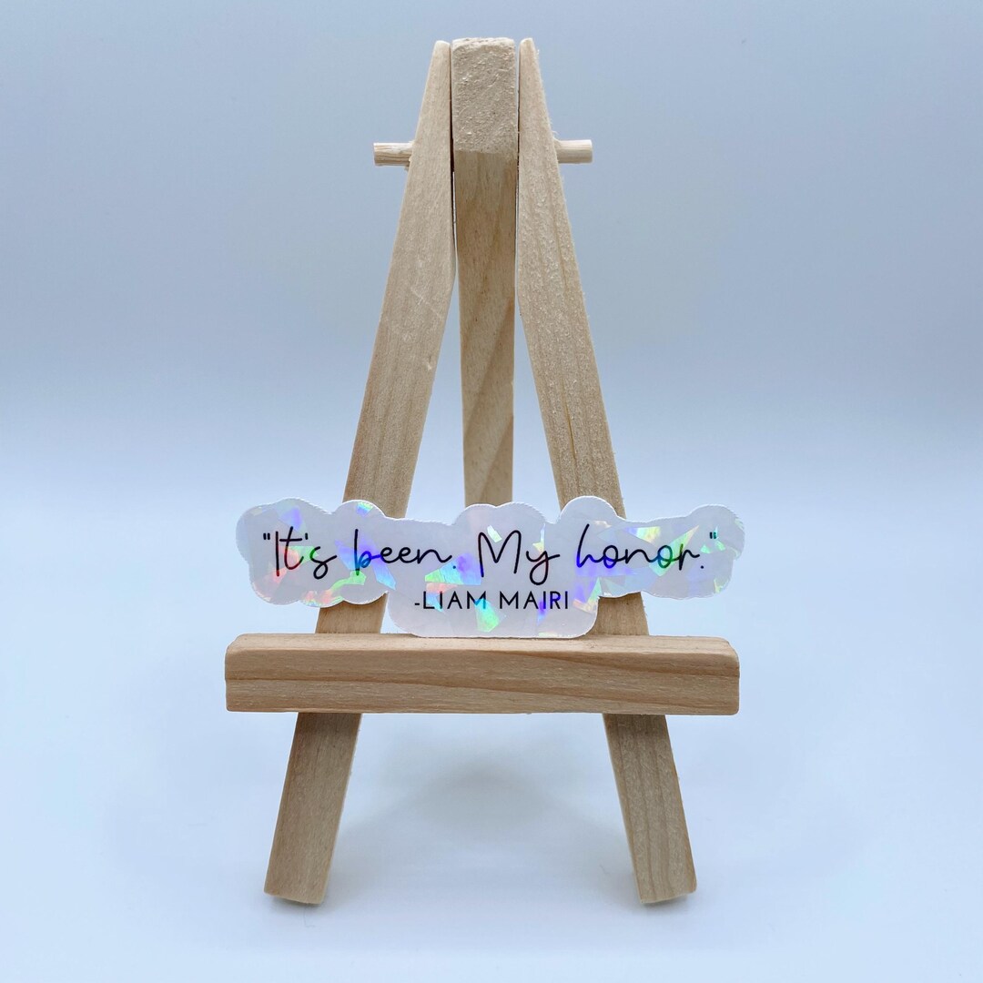 It’s Been My Honor Sticker | Liam Mairi | Fourth Wing Sticker | Onyx ...