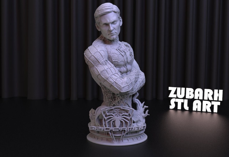 Tobey Maguire Spider-man Statue 3D Print STL File (digital Download) - Etsy