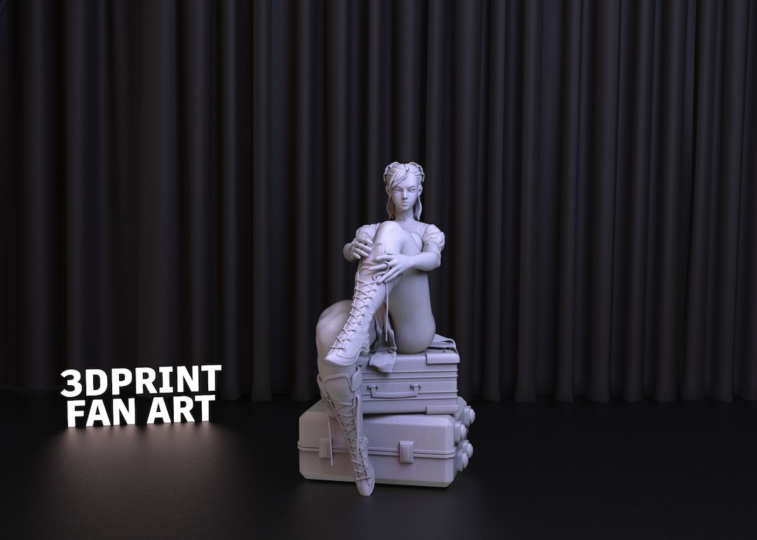 Chun Li Stl File Nsfw Stl File 3d Movie Printed Stl Downloadable Dc